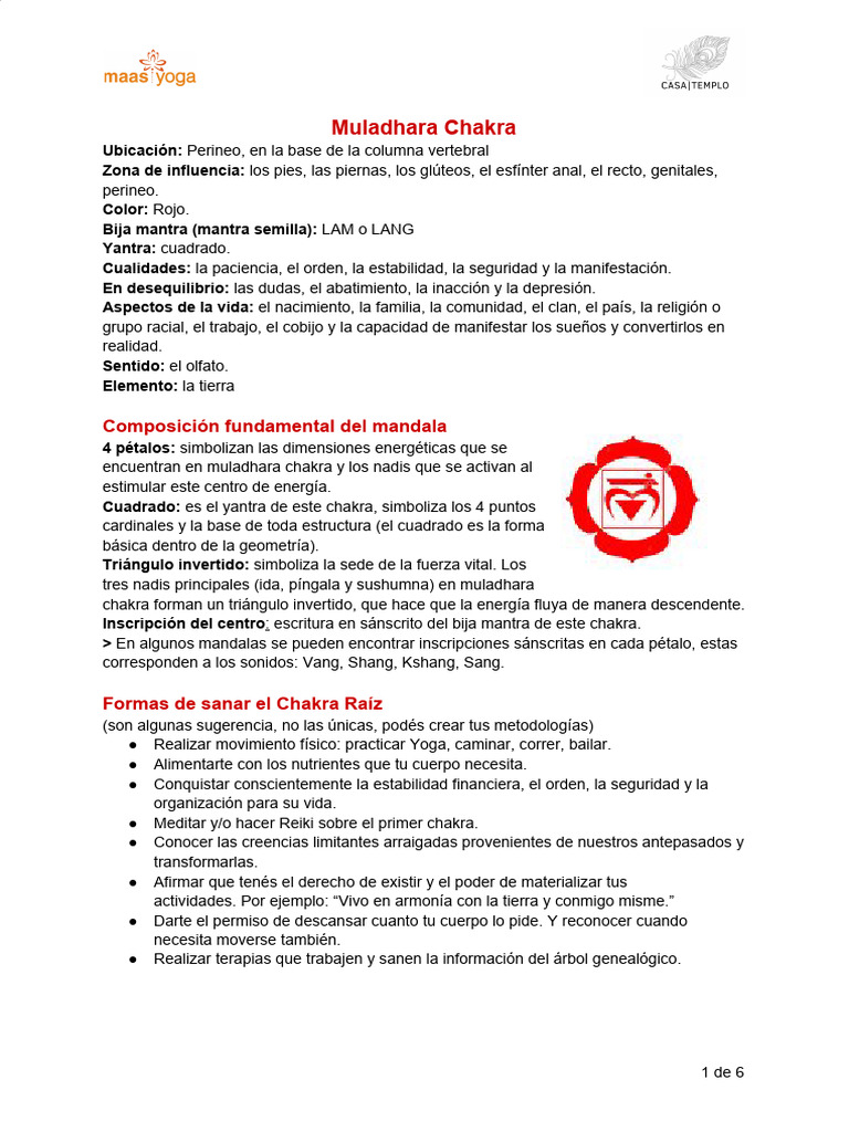 Muladhara Chakra | PDF