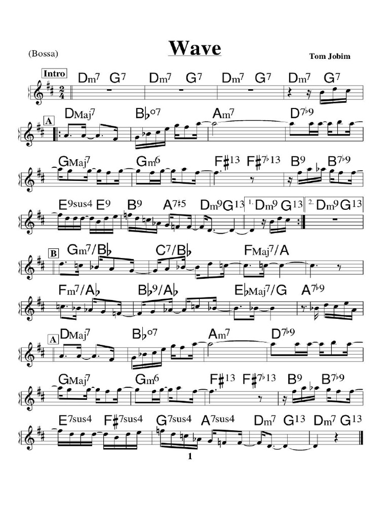 Wave - Tom Jobim | PDF