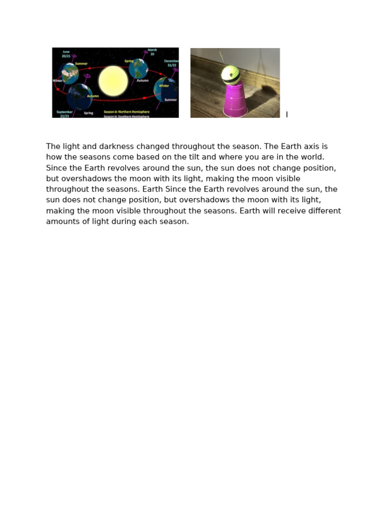 Understanding Seasonal Light Changes | PDF