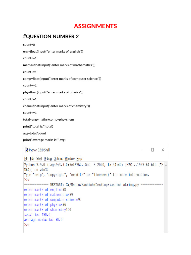 Python Programming Exercises | PDF