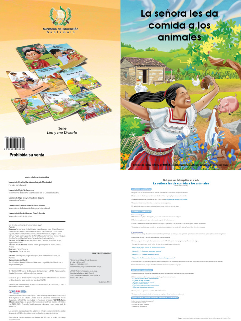 La Señora Les Da Comida A Los Animales | PDF