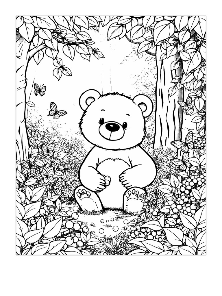 Coloring Bears 37028 | PDF