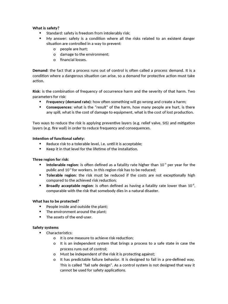 Anotações Curso FSE TUV | PDF | Systems Engineering | Safety