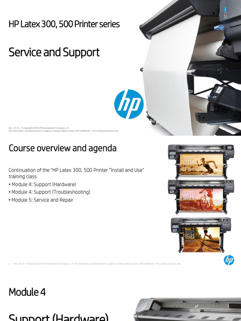 Latex 300 500-Service Support Mod4 SupportTroubleshooting | PDF ...