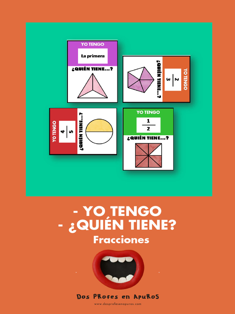 Juego "Yo tengo, ¿quién tiene?" Fracciones | PDF