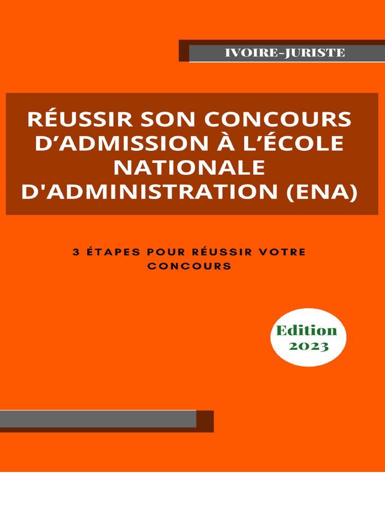 GUIDE PREPA ENA - 2023 | PDF | France
