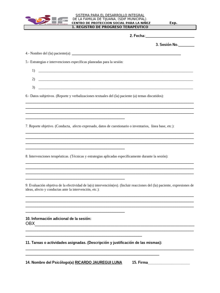 Formato Subsecuente Psicologia Ricardo | PDF | Sicología