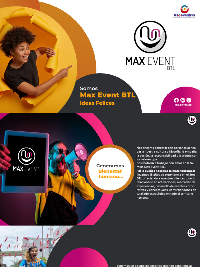 Max Event BTL: Experiencias Innovadoras | PDF