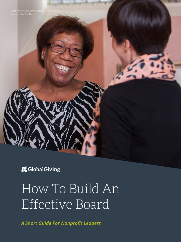 How To Build An Effective Board | PDF | Fundraising | Nonprofit Organization