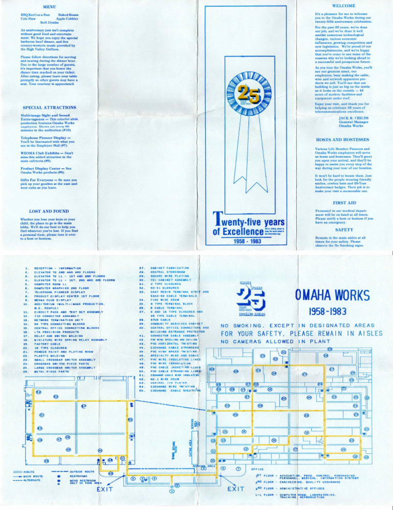 25 Year Tour Brochure - Omaha Works 1983 | PDF