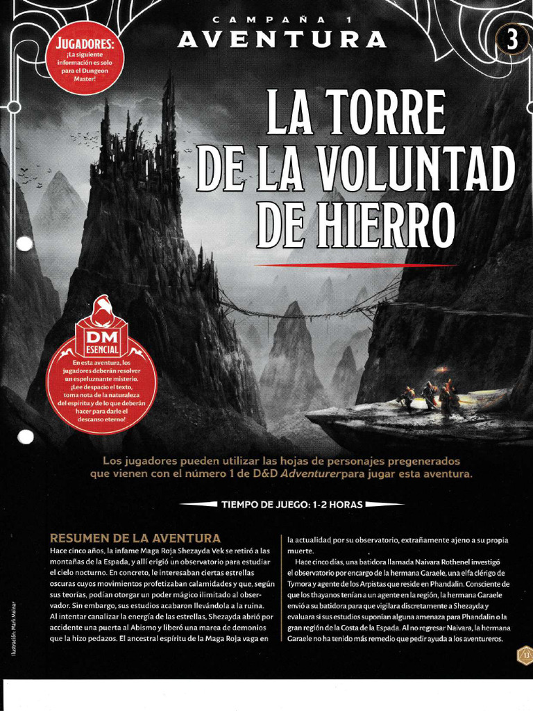 [D&D5e] 03 La Torre de La Voluntad de Hierro | PDF