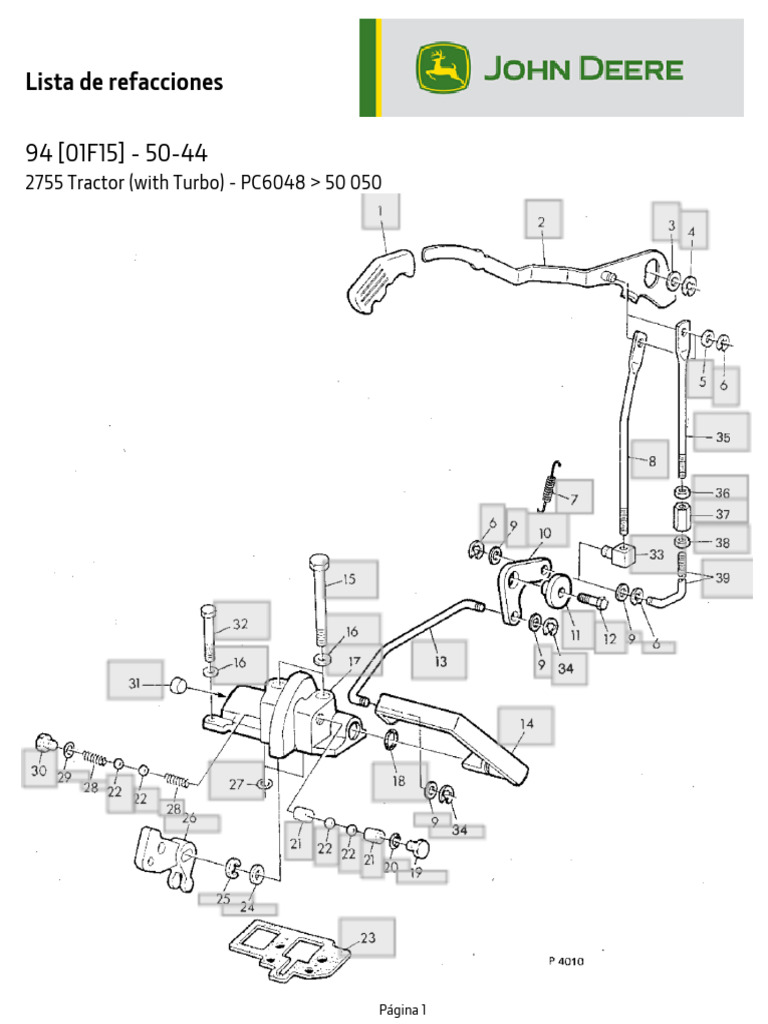 Listado de Partes John Deere | PDF