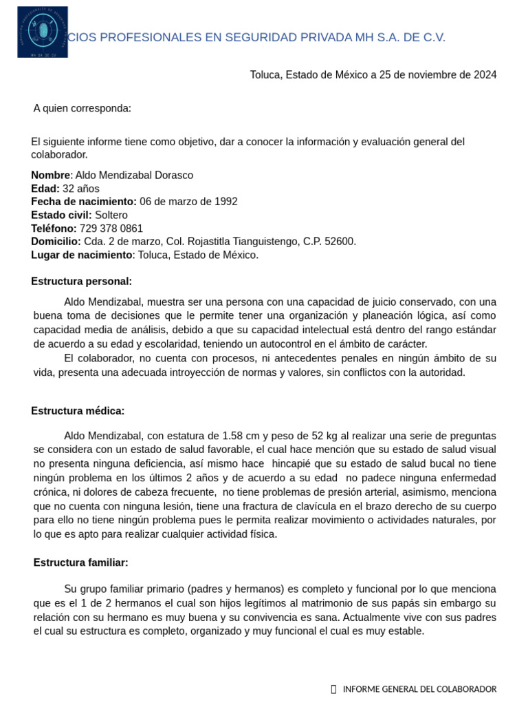 Informe General para Logisall-Borrador | PDF