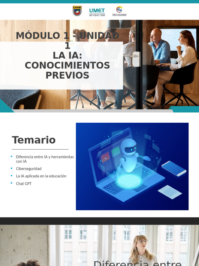 Presentación M1 - Primera Semana | PDF | Inteligencia artificial | Inteligencia (IA) y semántica