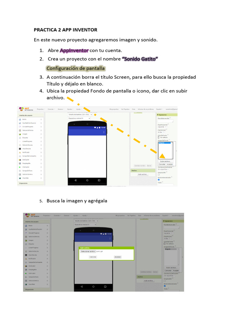 Practica 2 App Inventor | PDF