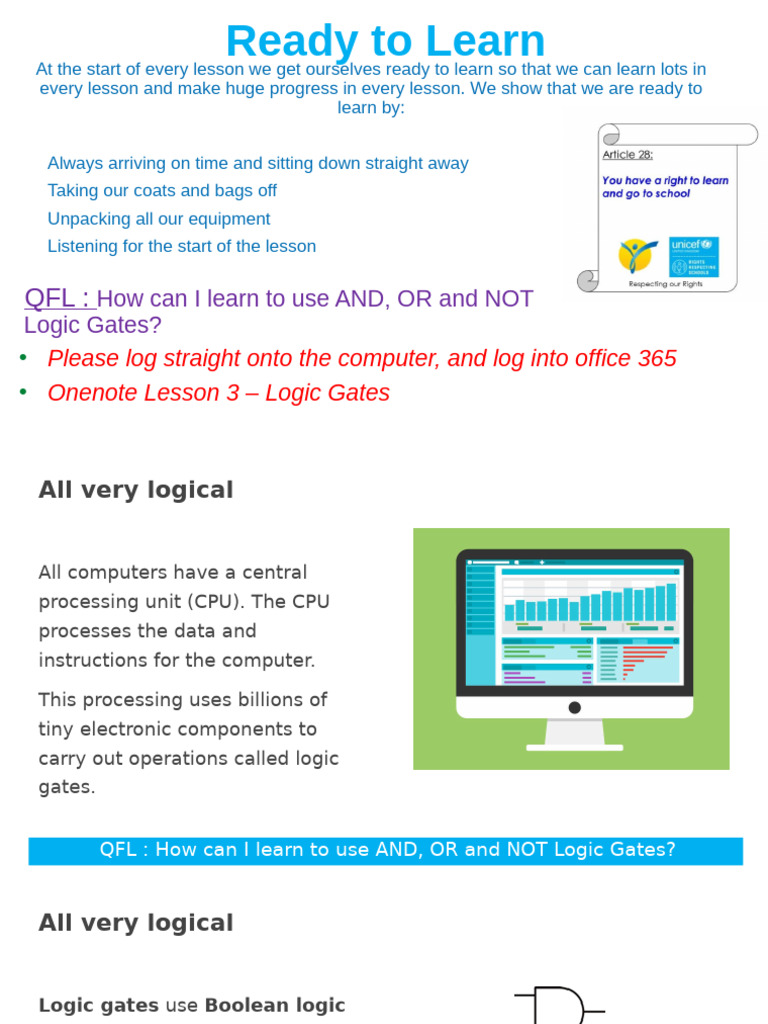 Lesson 3 - Logic Gates | PDF | Logic Gate | Mathematical Logic Lesson 3 - Logic Gates | PDF | Logic Gate | Mathematical Logic