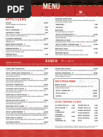 Rakuzen Menu | PDF | Sushi | Seafood