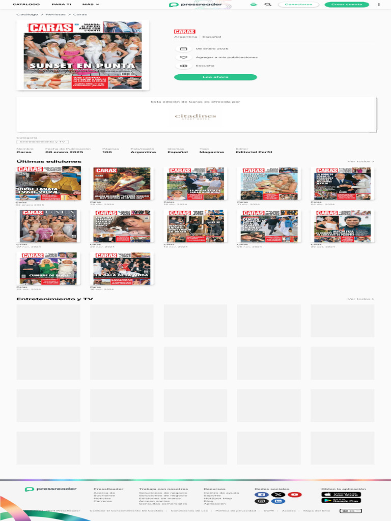 Caras Revista Suscripción PressReader | PDF | Medios de comunicación en masa