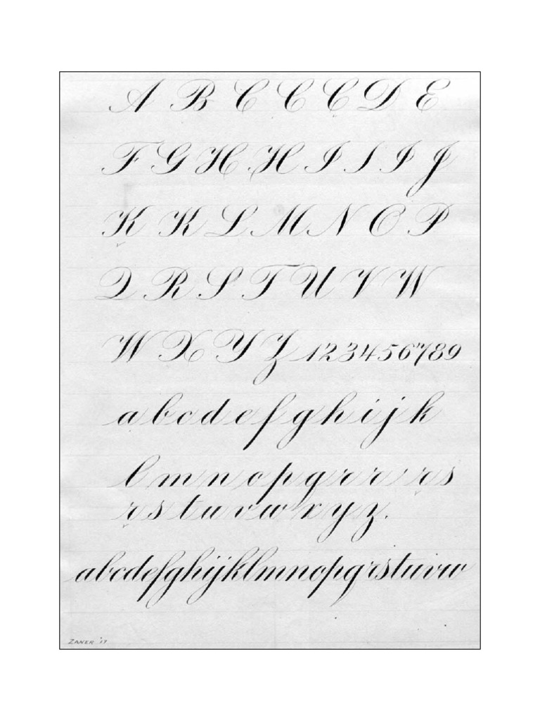 CP Zaner Engrosser's Script | PDF