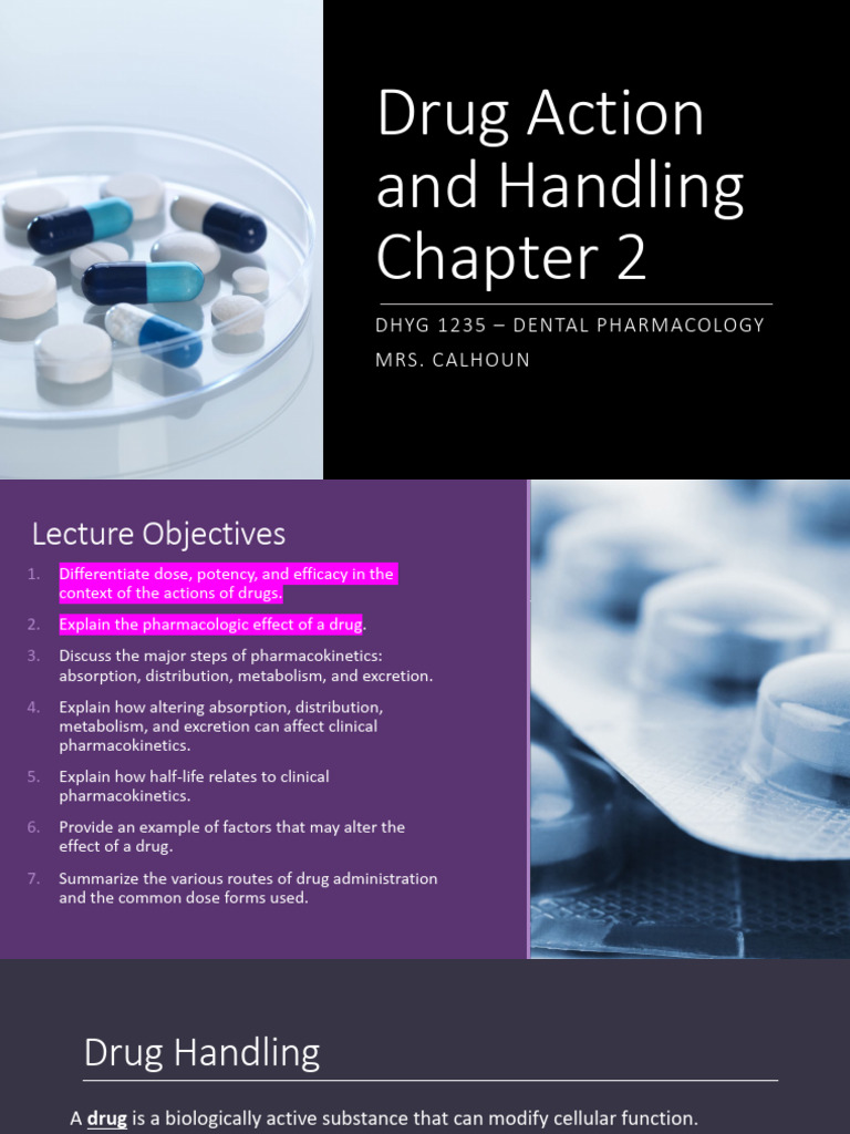 Drug Action and Handling | PDF | Topical Medication | Pharmacokinetics