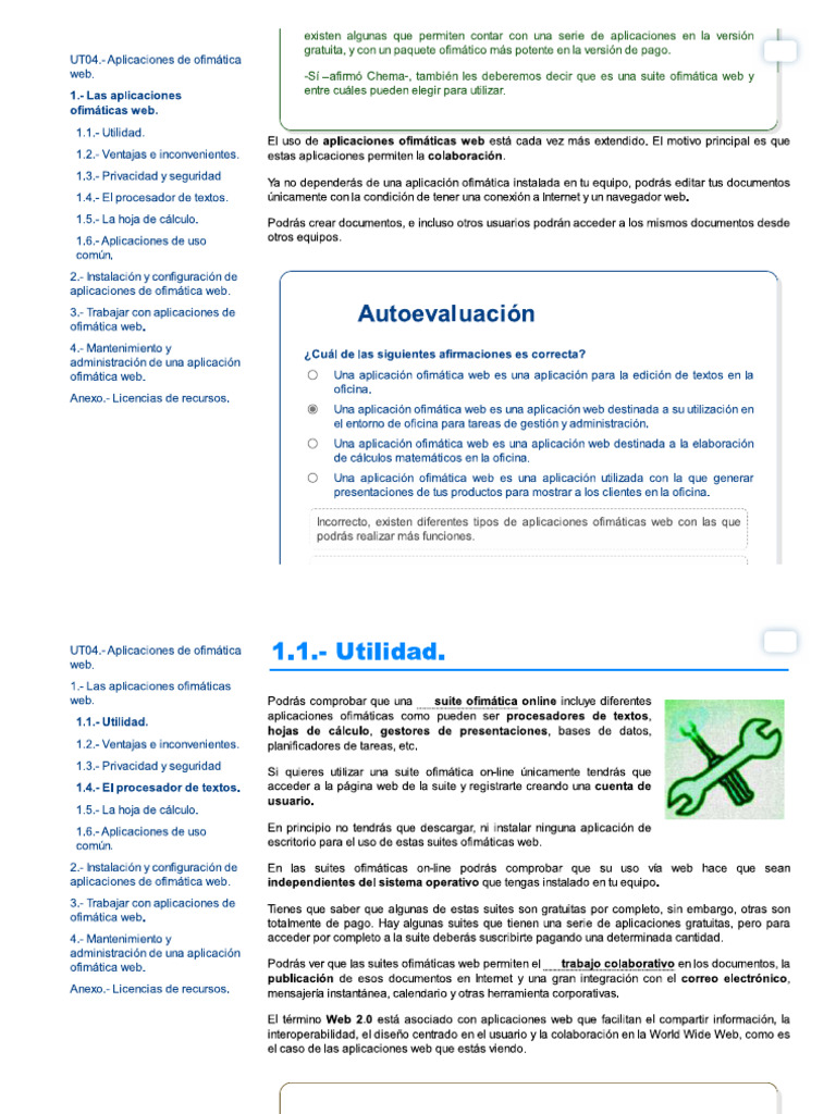 UT04.Appweb-Aplicaciones Ofimáticas Web | PDF