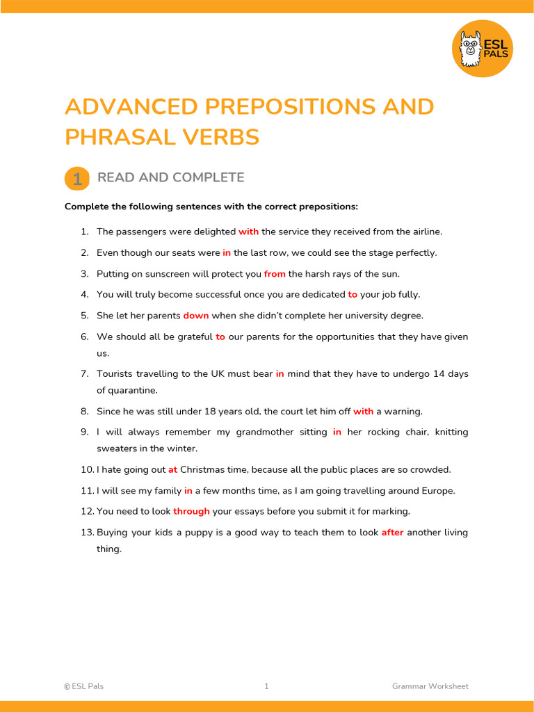 TV - B2 C1 Advanced Prepositions | PDF | Linguistics | Grammar