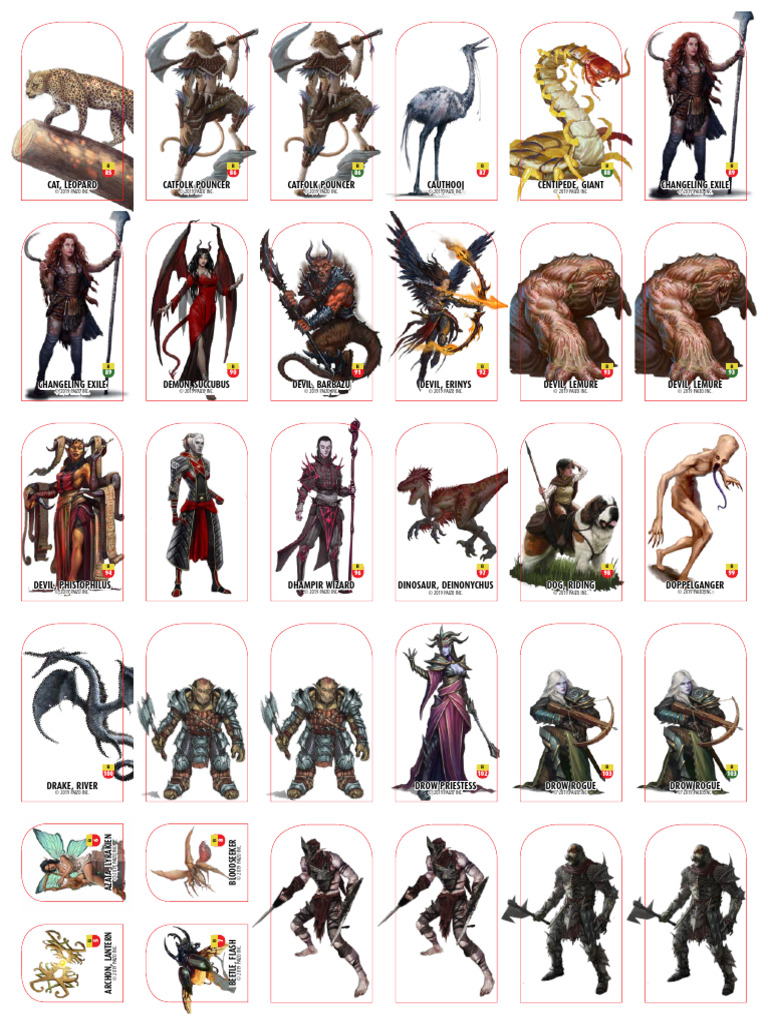 Pathfinder 2E Creature Compendium | PDF | Fantasy Role Playing Games ...