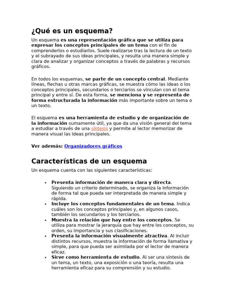 Qué es un esquema gráfico | PDF | Información | Cognición