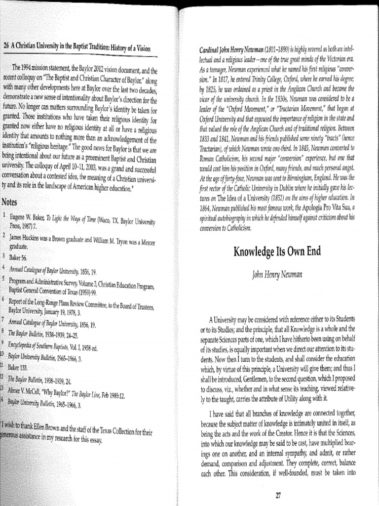 Knowledge Its Own End | PDF