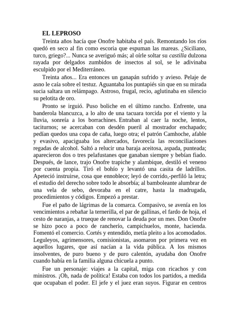 El Leproso | PDF