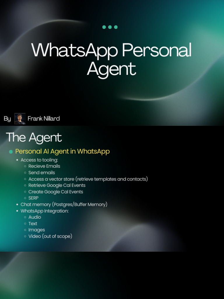 Whatsapp Ai Agent | PDF | Mobile App | Application Software