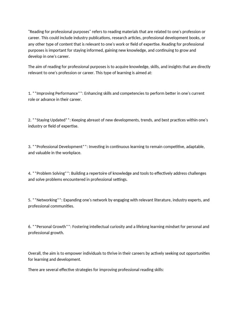 Reading for Pro-WPS Office(1)(1) | PDF | Reading Comprehension | Cognition