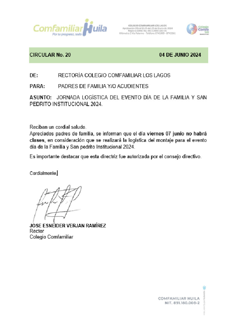 Circular No.20 | PDF