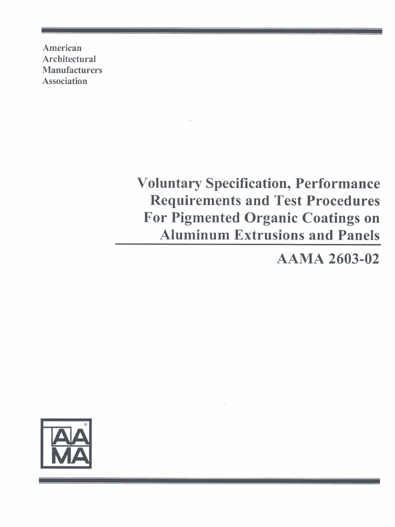 Aama 2603-02 | PDF