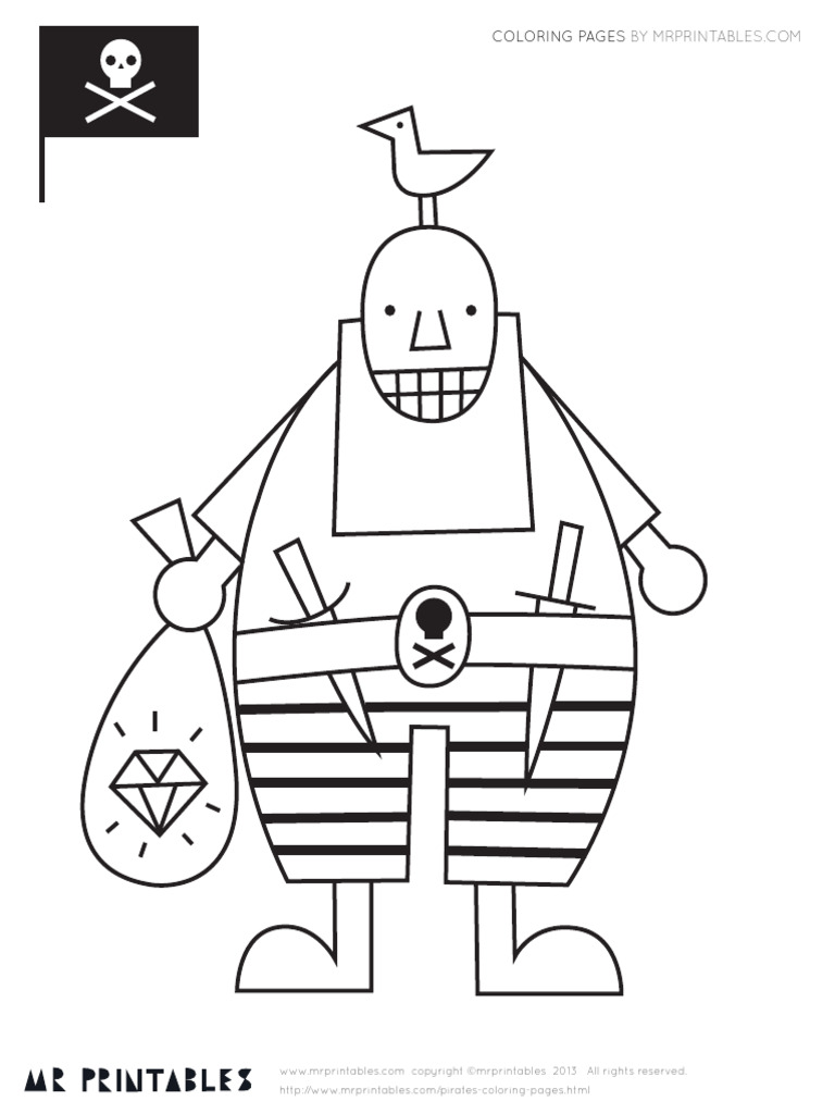 Mrprintables Pirates Coloring Pages 5 | PDF