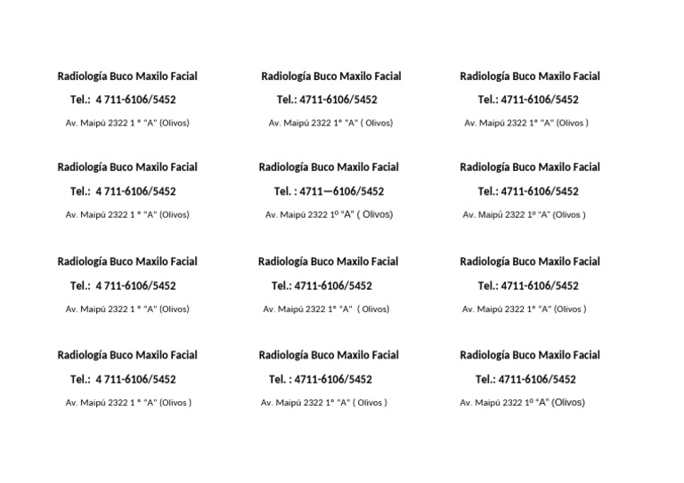 Radiología Buco Maxilo Facial | PDF