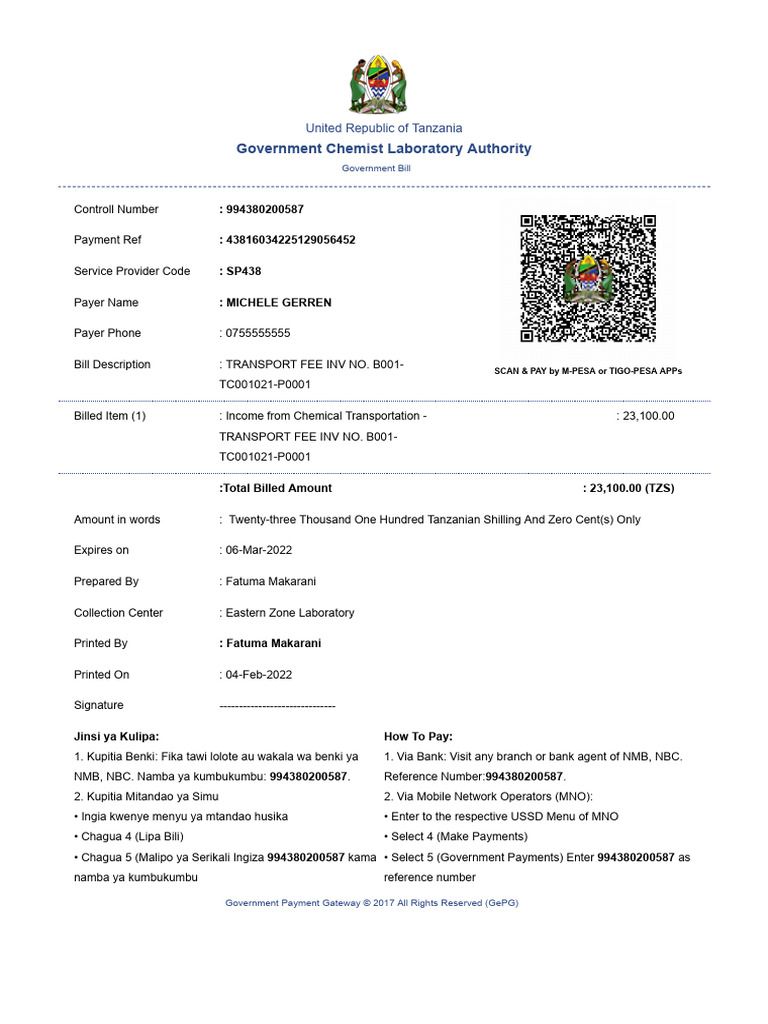 Transport permit bill | PDF