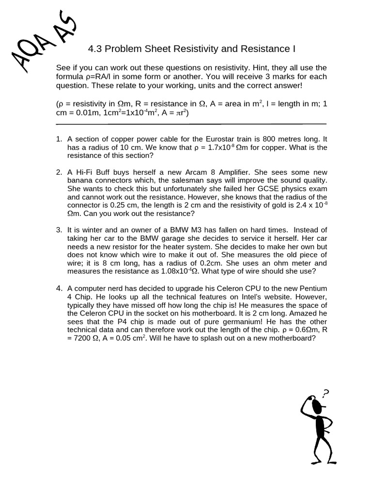 4 3 Resistance-Worksheet-1 | PDF