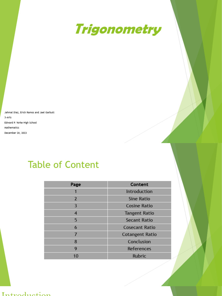 Trigonometry PPP | PDF | Trigonometric Functions | Trigonometry