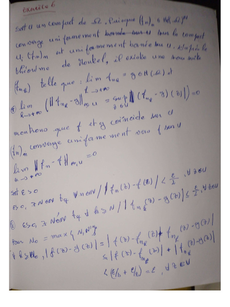 Exercice corrigé d'analyse fonctionnelle | PDF