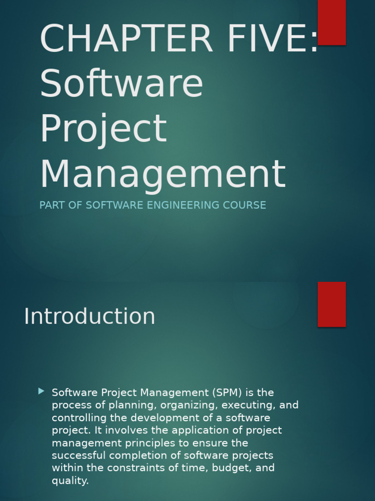 Software Project Management Presentation | PDF