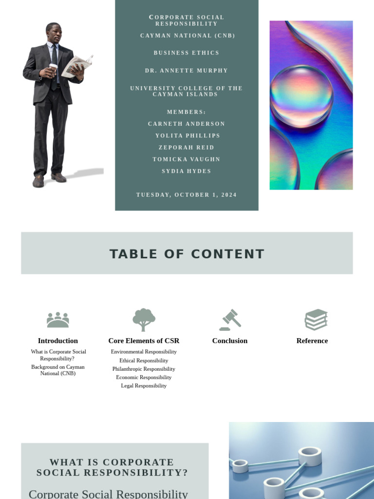 Group1 PPT for Presentation | PDF | Corporate Social Responsibility | Regulatory Compliance