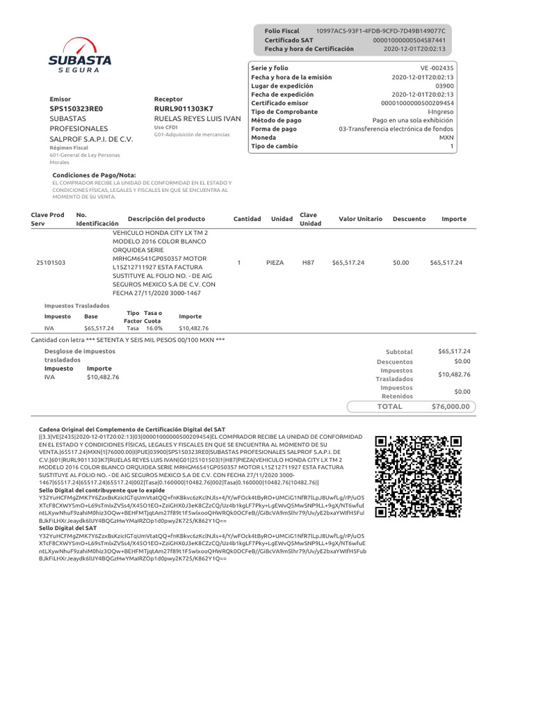 Fac Fin Co 3000-1467 01 | PDF | Factura | Economias
