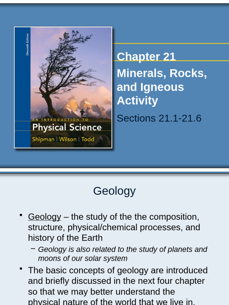 21 Rocks and Minerals | PDF | Rock (Geology) | Volcano
