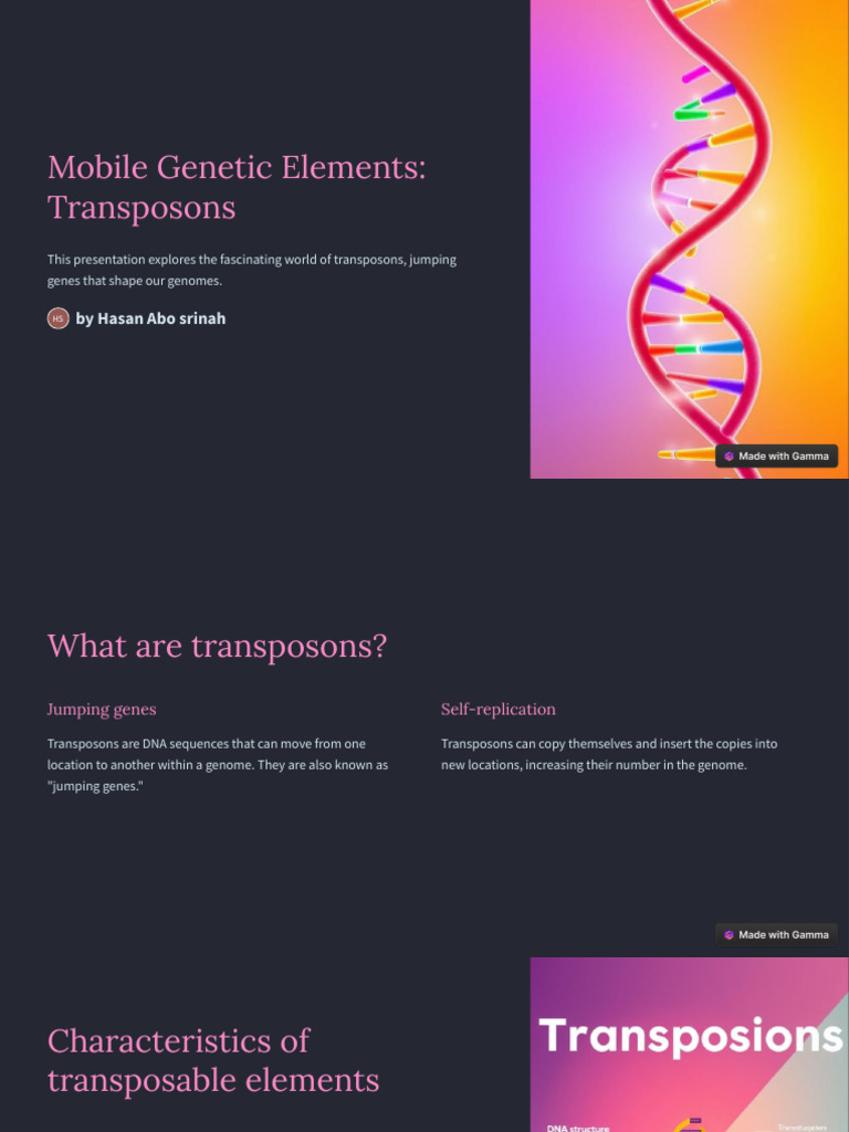Mobile-Genetic-Elements-Transposons | PDF | Transposable Element | Genome