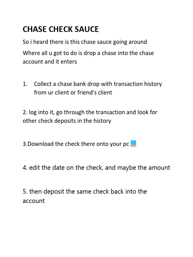 NEW CHASE CHECK SAUCE | PDF