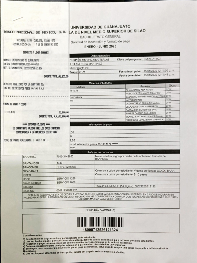 Comprobante 2 Valeria Sosa | PDF