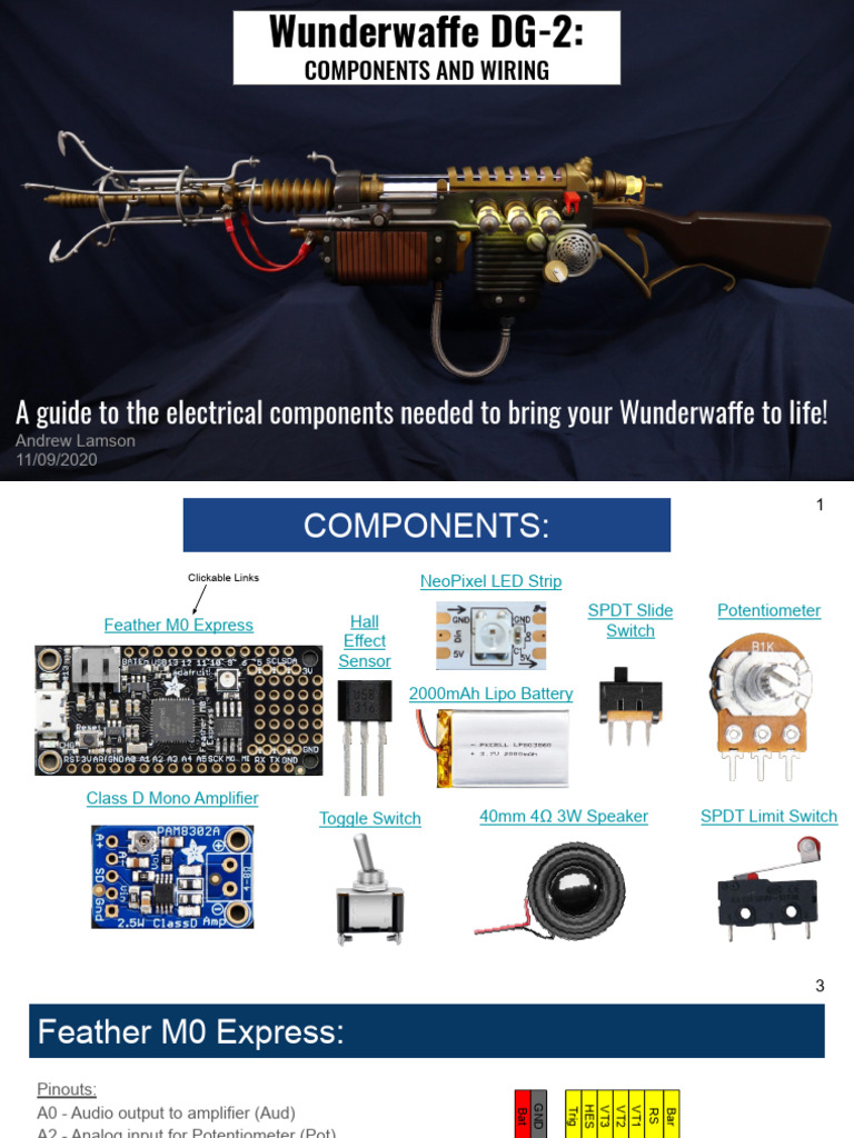 Wiring Guide for Wunderwaffe DG-2 | PDF | Switch | Amplifier