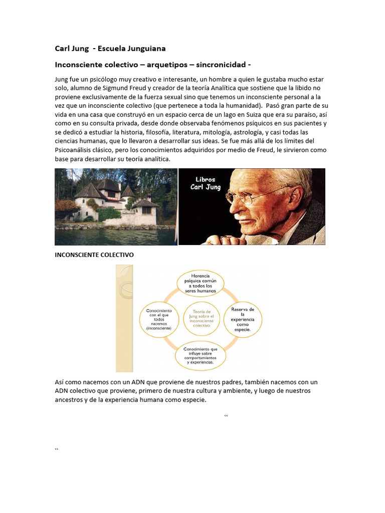 JUNG - Inconsciente colectivo y arquetipos | PDF | Sicología