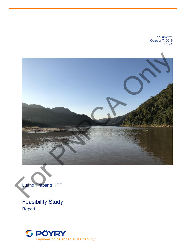 Volume 2 Feasibility Study Report - Oct 7 | PDF | Mekong | Spillway